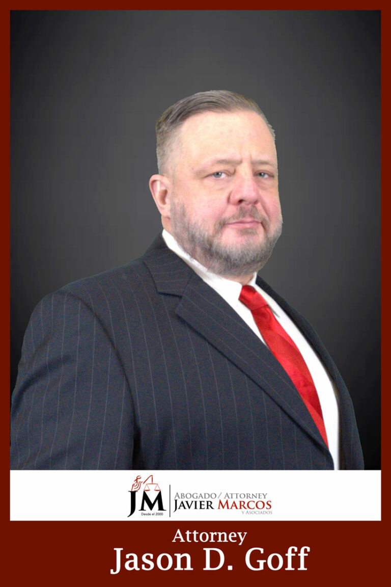 Jason D. Goff - Attorney Javier Marcos Jason D. Goff - Attorney Javier Marcos